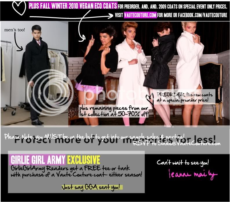 Vaute Couture’s California Sample Sale Tour & Free Tank Lovin’ - GirlieGirl Army